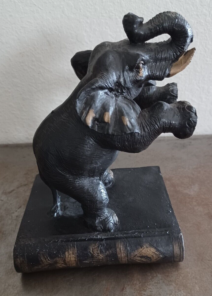 Banash Boston Elephant Bookends 7.2" Tall Vintage | eBay