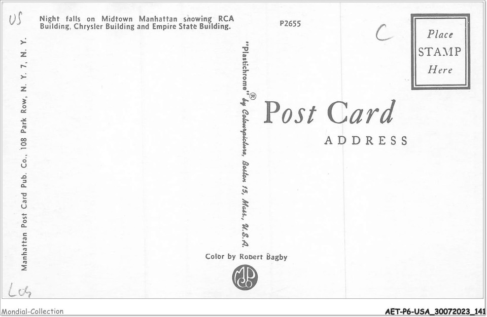 AETP6-USA-0505 - New York - Night Falls On Midtown Manhattan Showing ...