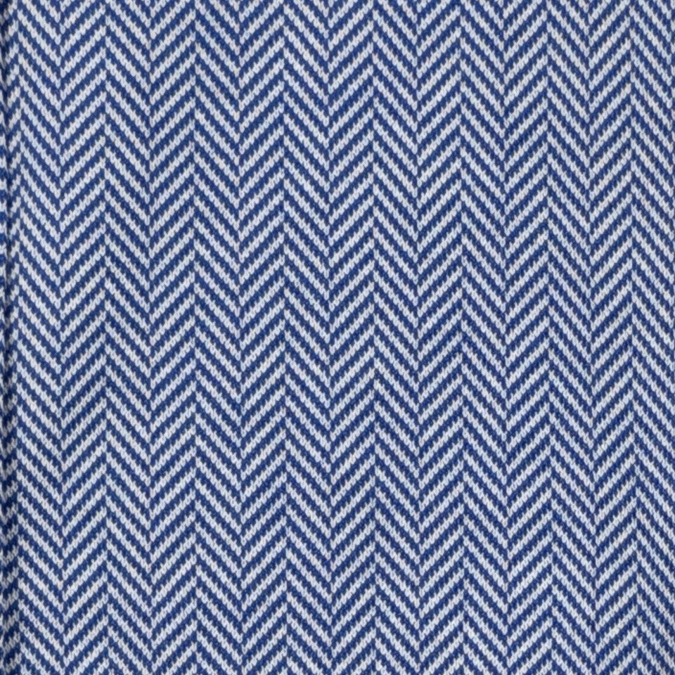 Polo Ralph Lauren Knit Dress Shirt sz L Men’s Blue Herringbone Cotton ...