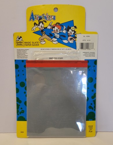 Animaniacs Vintage 1994 Golden Books Magic Slate Paper Saver Draw Then ...