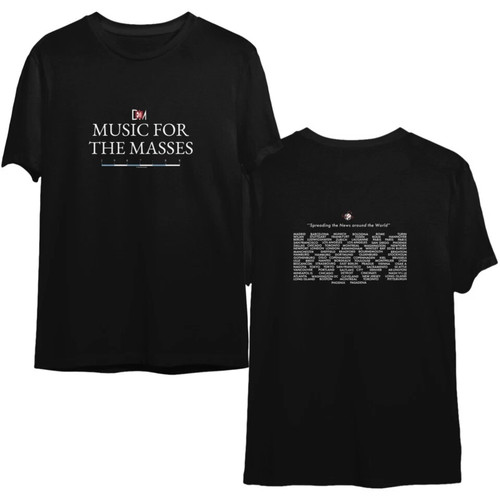 Vintage 1987 Synth Pop Music For The Masses Tour Style T-Shirt Reprint ...