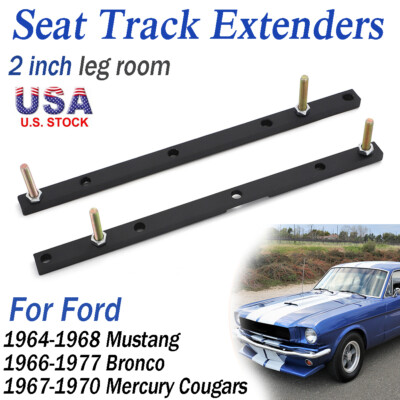 Seat Track Extenders Extensions For 64-68 Mustang/67-70 Cougar/Bronco ...