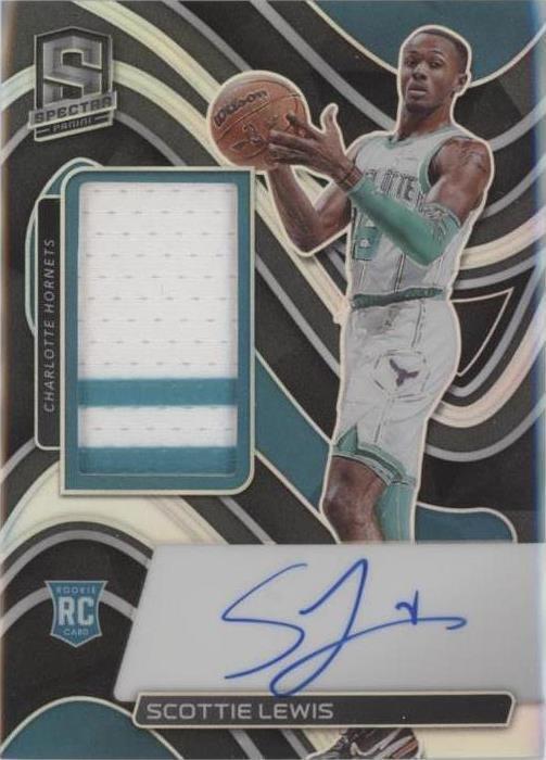 2021-22 Panini Spectra - Rookie Jersey Autograph Scottie Lewis #198 / ...