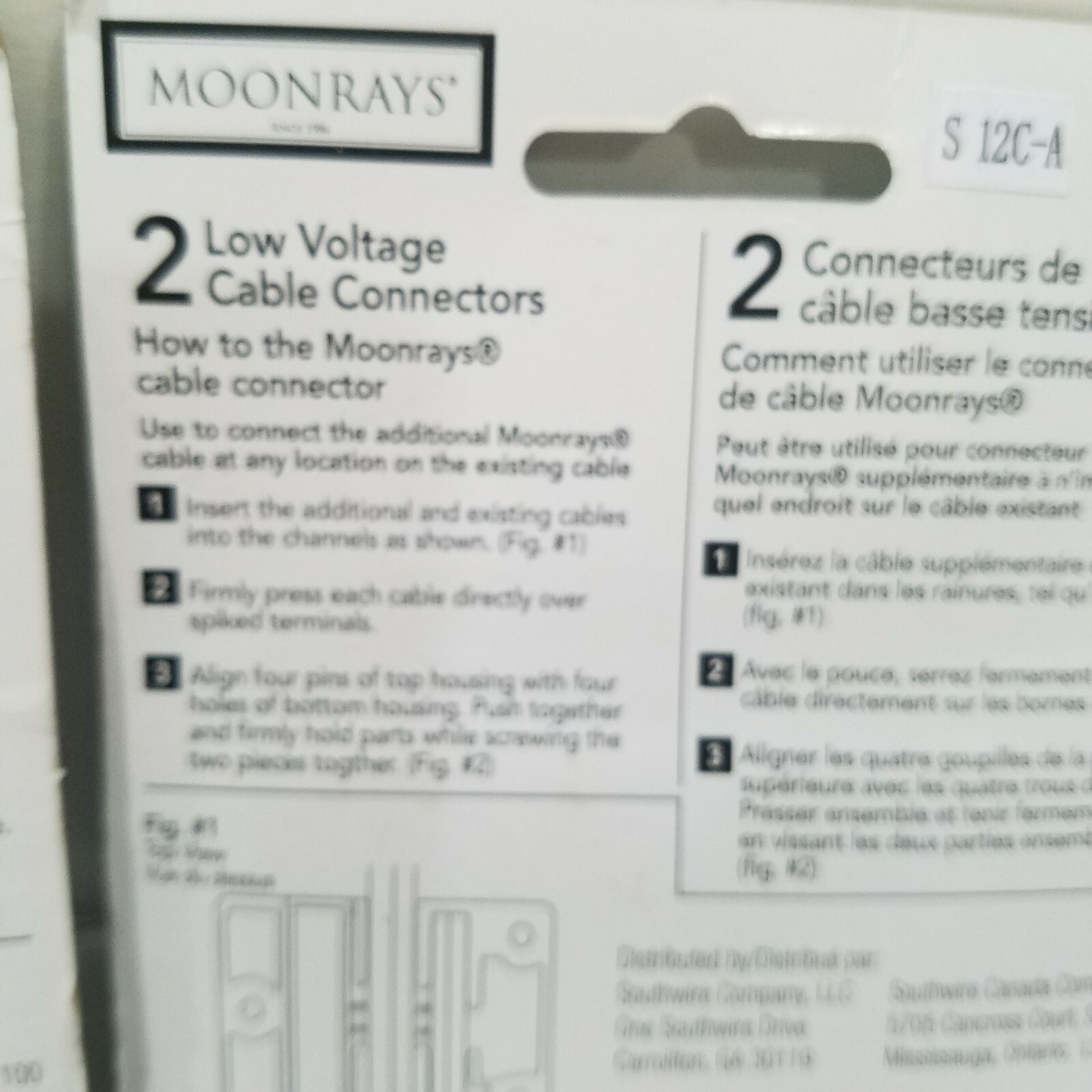 Moonrays Low Voltage Cable Connectors SUNVIE Low Voltage Fastlock