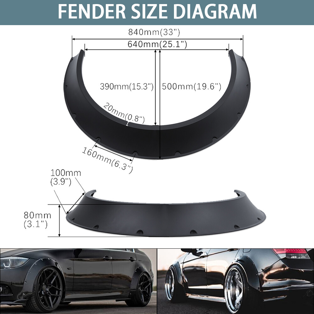 Fender Flares Extra Wide Body Wheel Arches Kit For Mini Cooper S R53 ...