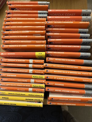 Ordnance Survey Explorer (1:25000) Maps, Orange Covers | eBay UK