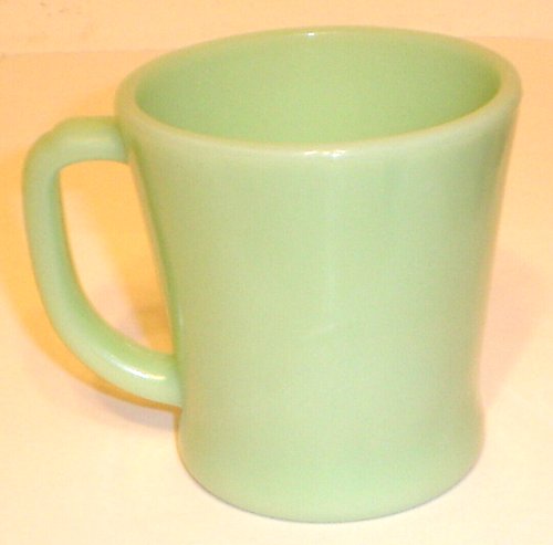 Vintage Fire-King Jadeite / Jade-ite Oven Ware D-Handle Coffee Mug ...