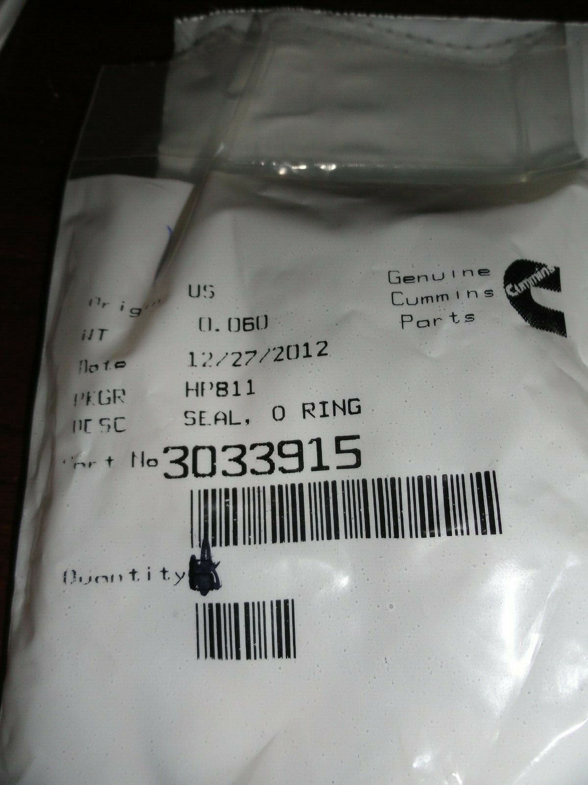 1 OEM Cummins 3033915 Seal O Ring 1st Class Same for sale online | eBay