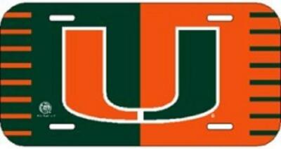 Miami Hurricanes Plastic License Plate (NEW) NCAA Tag Auto Car Truck | eBay