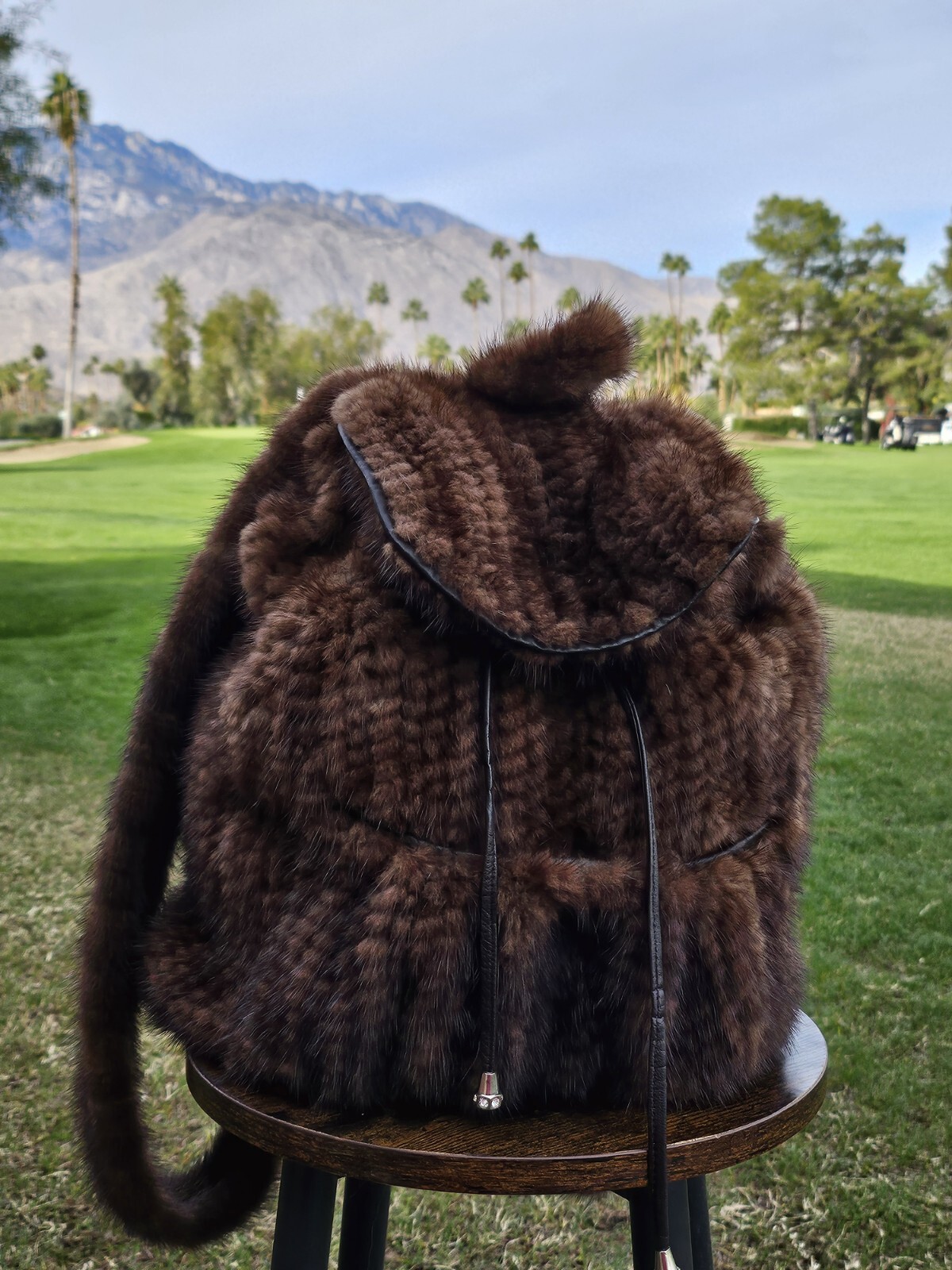 MINK BACKPACK PRELOVED VINTAGE - Gem