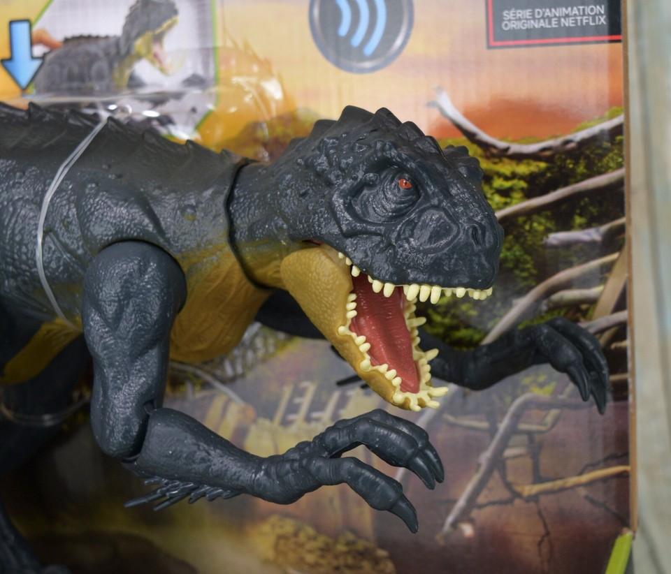 Jurassic World SCORPIOS Figure Rex Slash 'N Battle Camp Cretaceous Dino ...