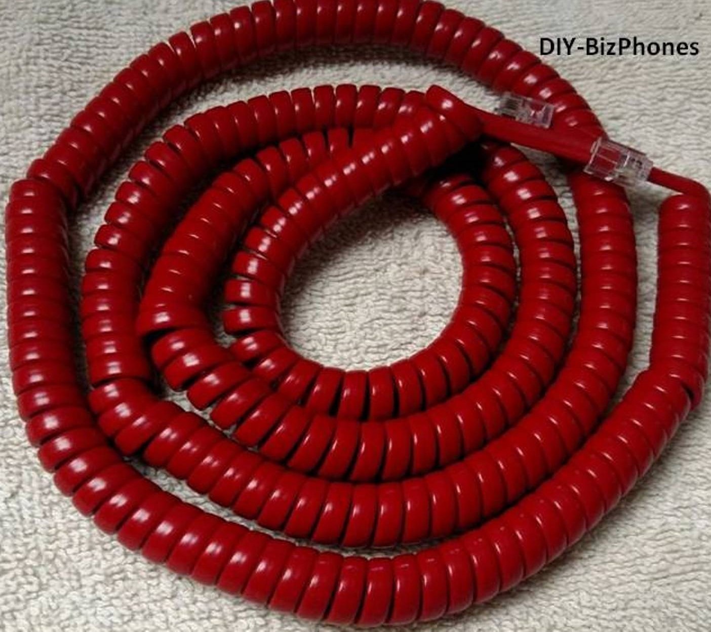 At&t Red 25 FT Long Handset Cord Trimline Princess Phone 210m 220 Coil ...