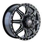 MAYHEM 8101 Monstir Dually Front 19.5X6.75 8x170 ET102 Blk//Milled (Qty ...