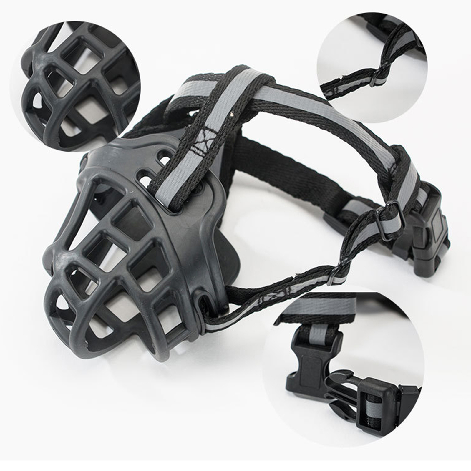 Dog Face Protector Hollow-carved Design Anti-eating Anti Chewing Dog ...