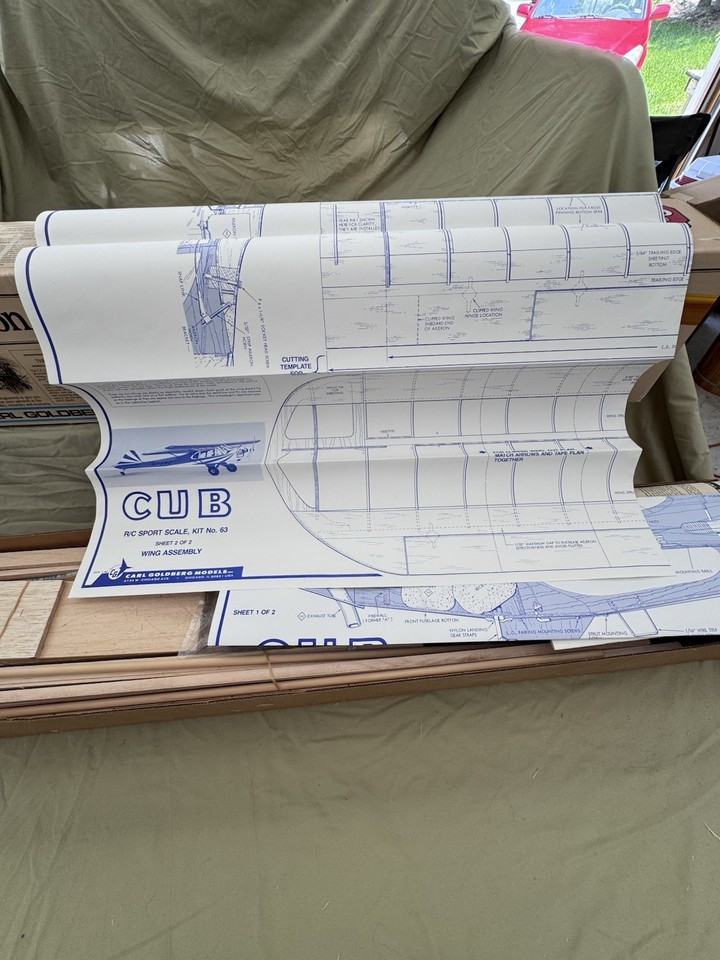 CARL GOLDBERG ANNIVERSARY EDITION PIPER CUB™(Kit #63) RC Model Airplane ...