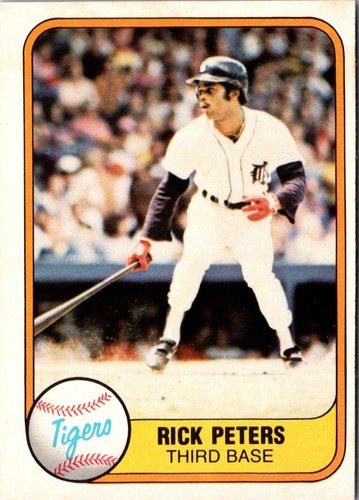 1981 Fleer Rick Peters #470 Detroit Tigers Baseball Card | eBay