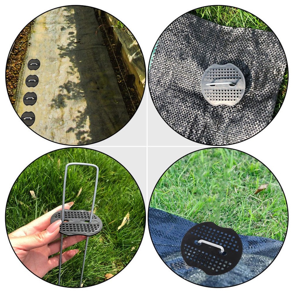 2 Pack Garden Nail Spacers Landscape Stake Gaskets Plastic Pads Staples ...