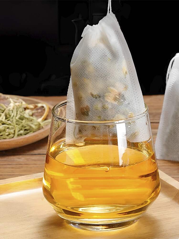 1000X Tea Bags Tea Filter Bags w/ Drawstring Heat Resistance Non-Woven ...