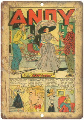 Andy Comic Book Strip Vintage Ad 12" x 9" Reproduction Metal Sign J505 ...