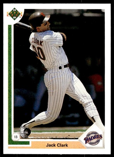 1991 Upper Deck Baseball Card Jack Clark San Diego Padres #331 | eBay