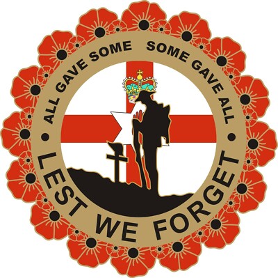 REMEMBRANCE SUNDAY POPPY CAR WINDOW STICKER WITH SOLDIER, WREATH AND ...