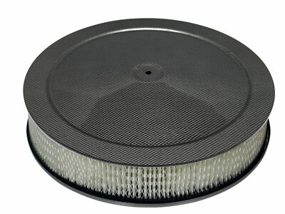 CHEVY/FORD/MOPAR 14" AIR CLEANER KIT WITH PAPER FILTER -CARBON BLACK | eBay