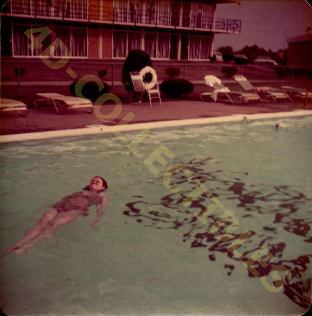 Vintage Snapshot Photo Summer Leisure by the Poolside in the 70s | eBay