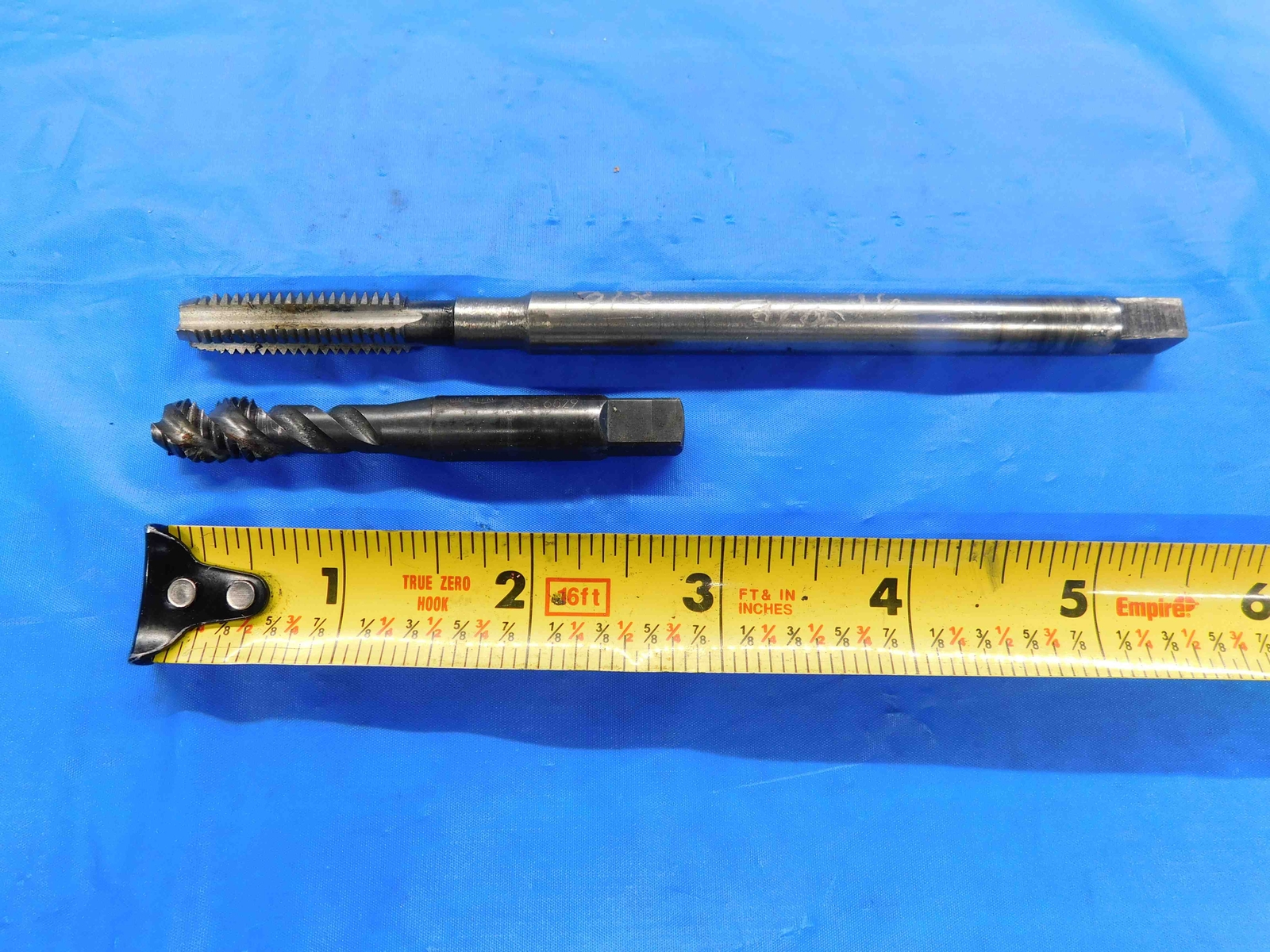 2pcs 3/8 - 16 NC GH3 HSS / HSSE PLUG TAPS 3-4 STRAIGHT / SPIRAL FLUTES ...