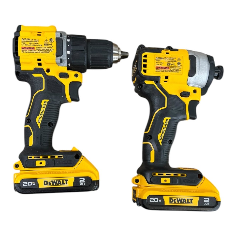 DeWalt DCD794 Drill Driver & DCF809 Impact Driver Combo Kit | eBay