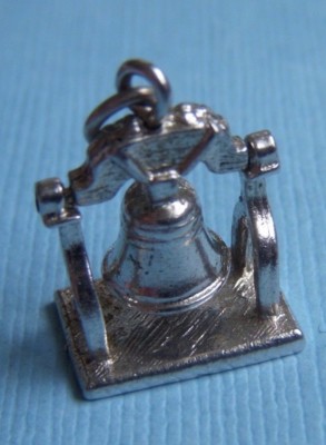 Vintage movable Liberty Bell with clapper sterling charm | eBay