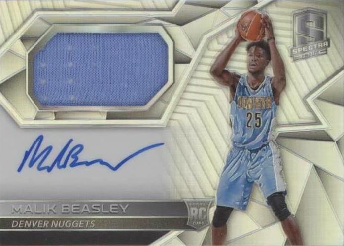 2016-17 Panini Spectra - Rookie Jersey Autographs Malik Beasley #121 / ...