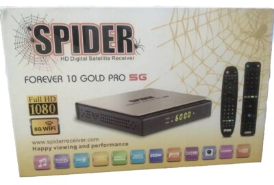 Spider Digital Satellite Receiver TV Box Forever 10 Gold Pro 5G رسيفر ...