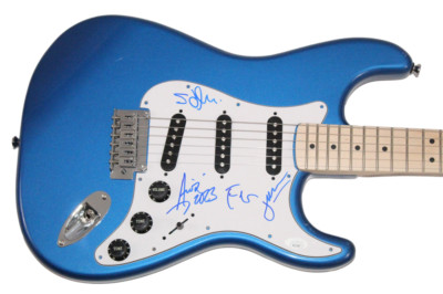 Mana Full Band Complete Signed Autograph Blue Stratocaster Guitar w ...