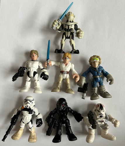 Hasbro Star Wars Lot 7 Diff Figures Skywalker, Solo StormTrooper At-at ...