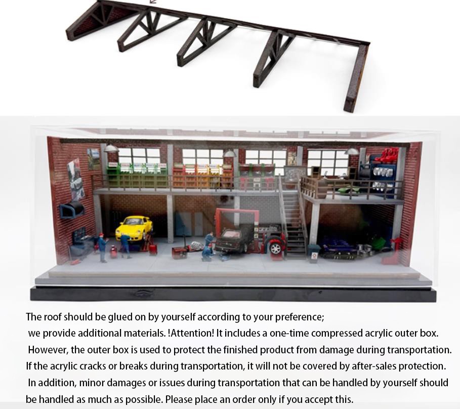 1:64 Scale American Garage 3D Printed Finished Model | eBay
