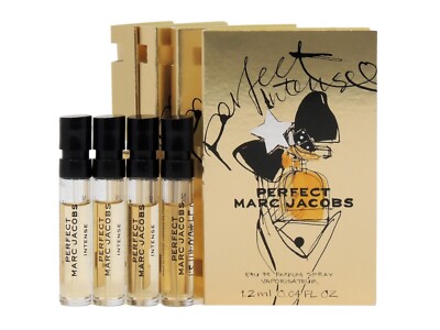 MARC JACOBS PERFECT INTENSE EDP 1.2ml .04fl oz x 4 PERFUME SPRAY ...