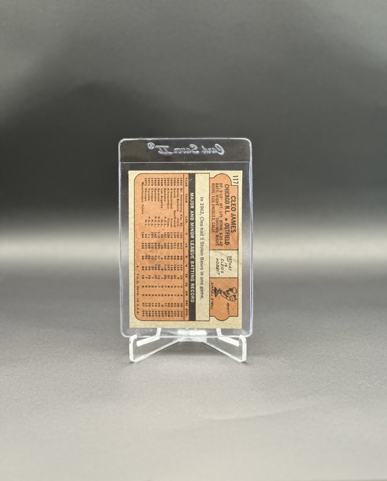 1972 Topps - Green under C and S in Cubs #117 Cleo James (RC) | eBay