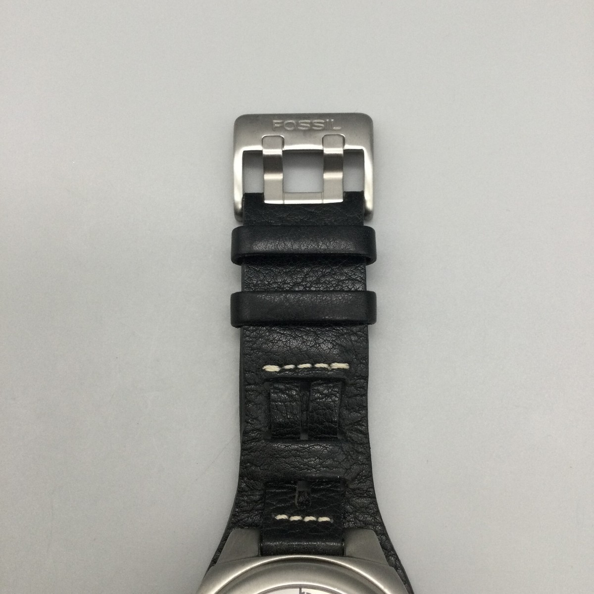 Fossil Big Tic Dragon Watch Men 40mm Red Dial Black Leather Fossil Big Tic Dragon Watch Men 40mm Red Dial Black Leather