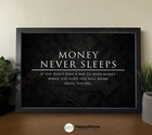 Money Never Sleeps Wall Art Warren Buffett Quote Investing Rule Print ...