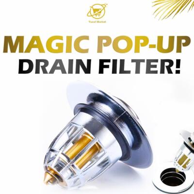 Mer-maid Universal Magic Drain Sink Stopper, Instantly Replace Broken Stoppers | eBay
