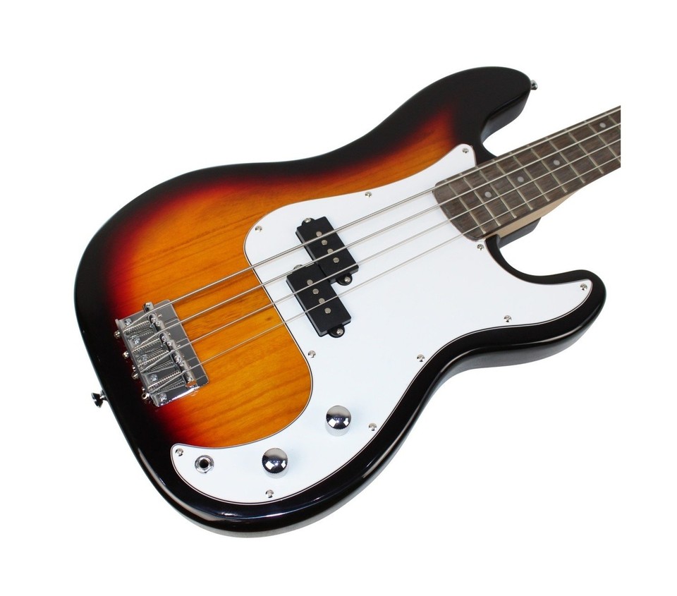 Stedman Pro Beginner Series Bass Guitar Bundle with 15-Watt Amp, Gig ...