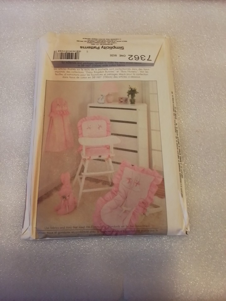 Simplicity Crafts Pattern 7362 Daisy Kingdom Pattern Uncut Baby Room ...