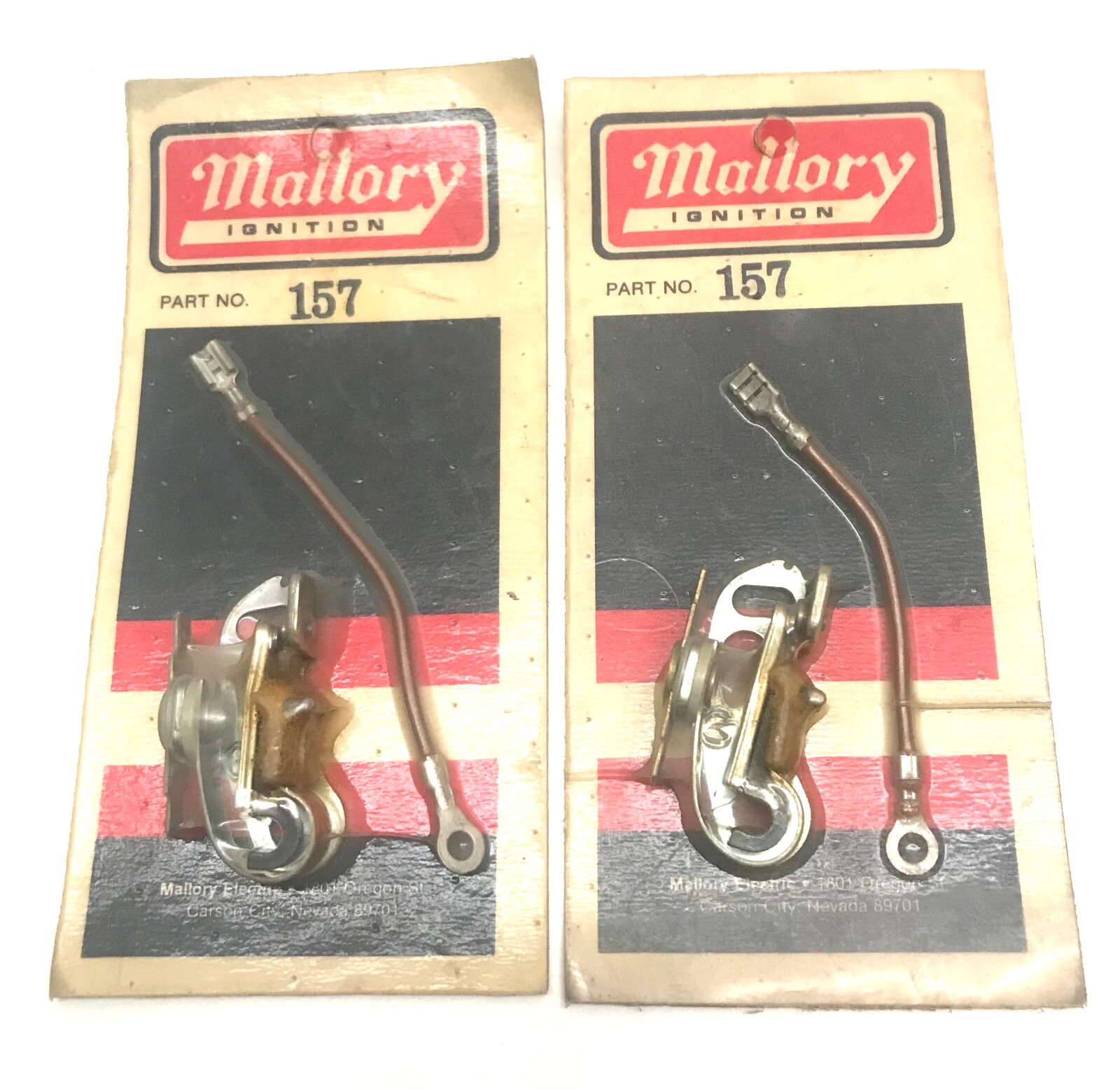 2 Mallory Ignition Point Sets #157 ea. for Mallory's 27 Series 6 cyl ...