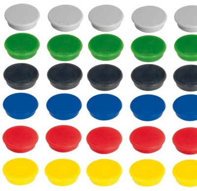 Tafelmagnete Ø 24 Magnete für Magnettafel Whiteboard - Büromagnete ...