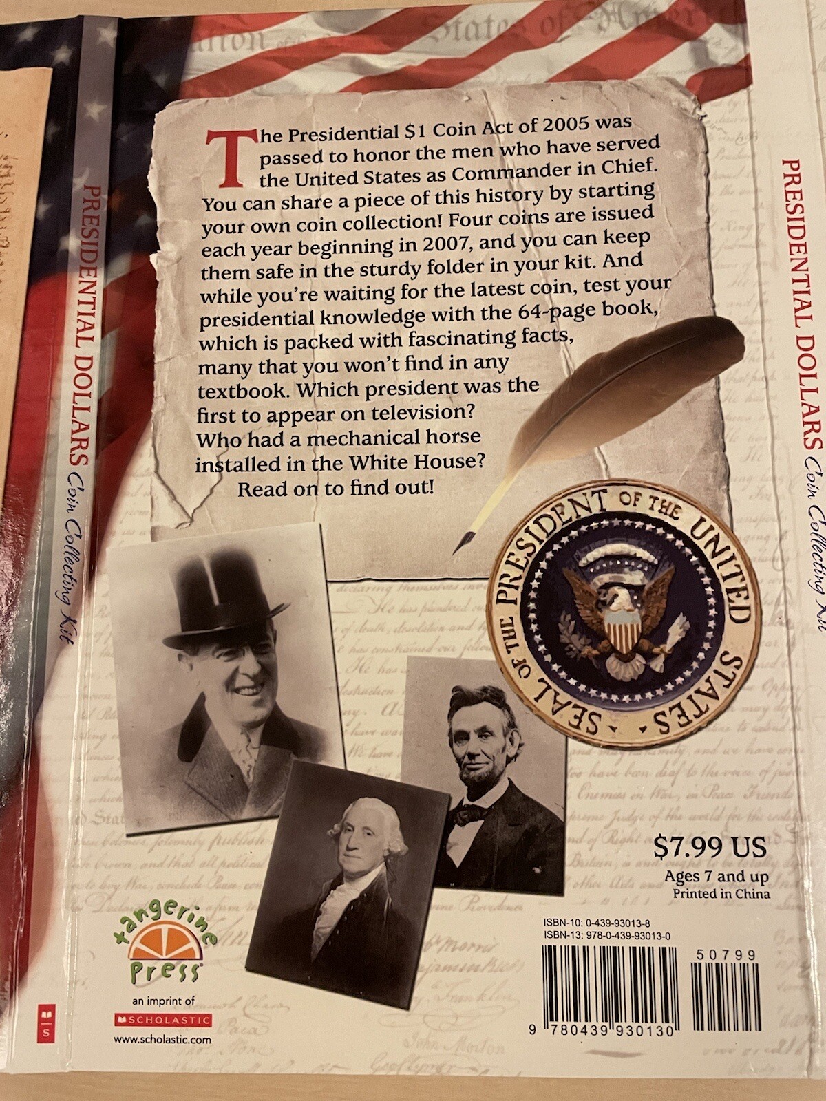 Scholastic Presidential Dollar Coin Collecting Kit | eBay