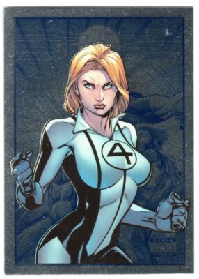 MARVEL 2014 MARVEL UNIVERSE SAPPHIRE BASE PARALLEL 90 INVISIBLE WOMAN ...