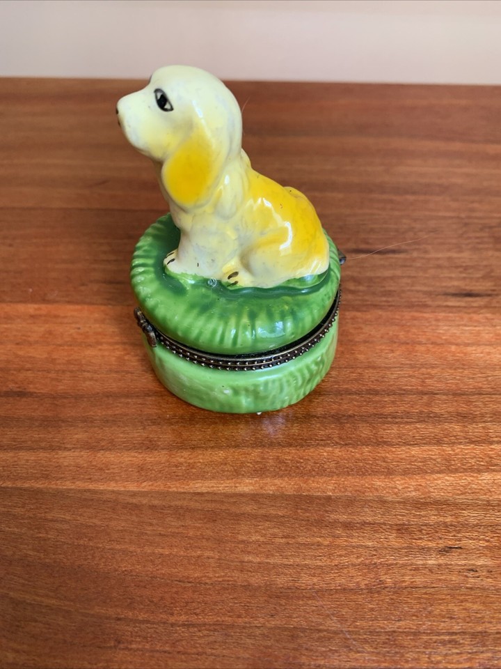 Greenbrier International Golden Retriever Dog Trinket Box Cocker ...