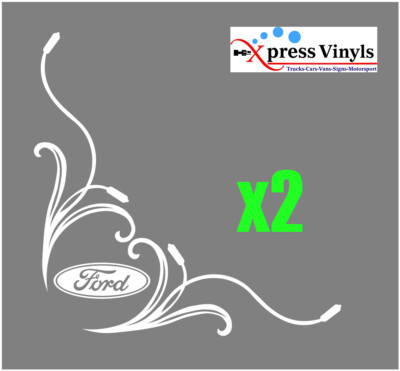 Ford Transit van style window decals x 2. transit connect custom ...