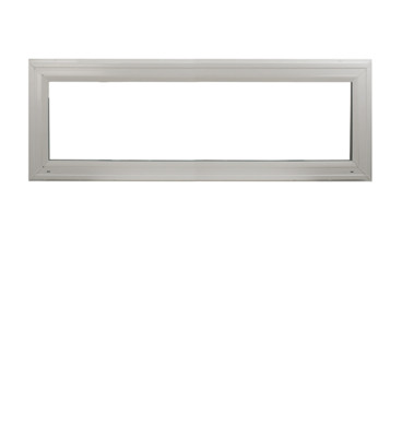 Double Pane Transom Window 42" x 16" Fixed Windows DP50 White Vinyl ...