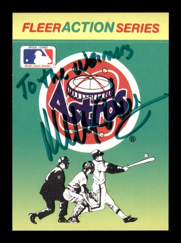 1990 Fleer Logo Sticker - Randy Hennis - On Card Autograph | eBay